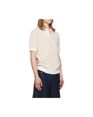 Casablanca Knit Logo Short Sleeve Polo Shirt