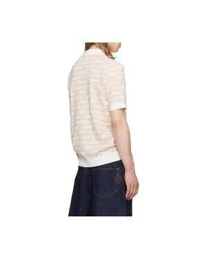 Casablanca Knit Logo Short Sleeve Polo Shirt