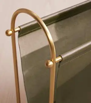 SOHO HOME Leather Meard Magazine Rack