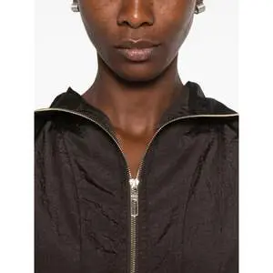 Sportmax Oversized Hooded Jacket - Brown