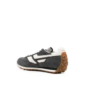 TOM FORD Dark Grey Suede Low-top Sneakers - Gray