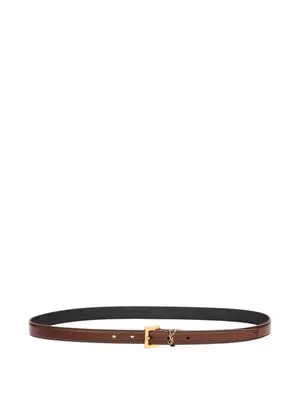 Saint Laurent Cassandre Leather Belt - Multicolor