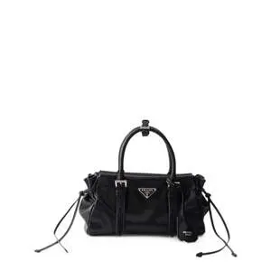 Prada Bonnie Leather Tote Bag - Black