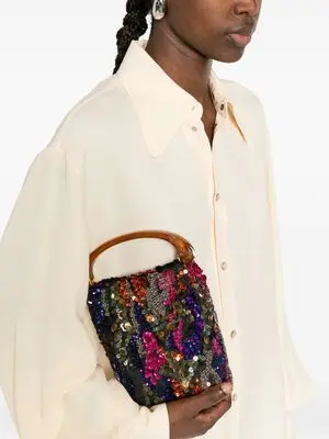 Dries Van Noten Embroidered Handbag
