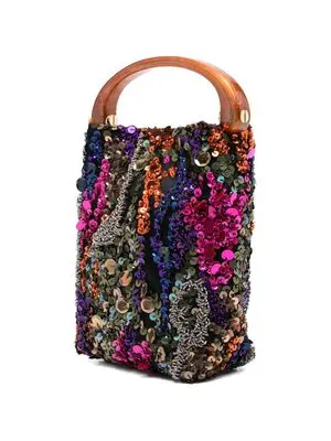 Dries Van Noten Embroidered Handbag