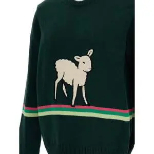 JW Anderson Lamb Intarsia Crew Neck Sweater