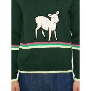 JW Anderson Lamb Intarsia Crew Neck Sweater
