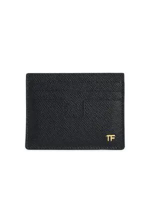 TOM FORD Leather Cardholder - Black