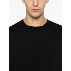 LEMAIRE Cotton Crew Neck Long Sleeve Sweatshirt With Chest Pocket