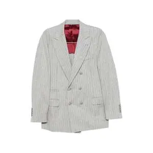 Brunello Cucinelli Grey Jackets Blazers - Gray