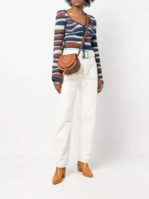 Chloé Marcie Small Leather Saddle Bag - Multicolor