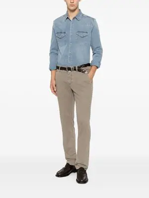 Jacob Cohen Slim Fit Cotton Trousers - Multicolor