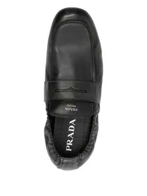 Prada Shuffle Leather Loafers