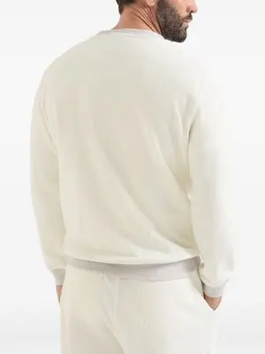 Brunello Cucinelli Logo Cotton Sweatshirt