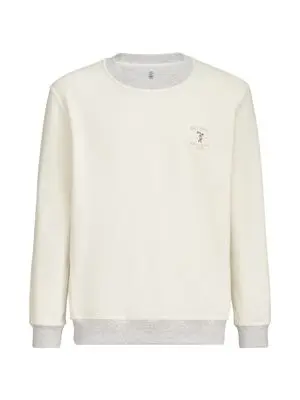 Brunello Cucinelli BRUNELLO CUCINELLI Cotton Logo Sweatshirt Multicolor