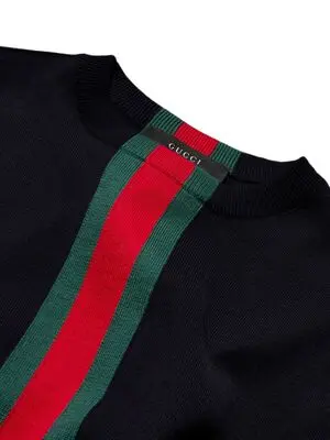 Gucci Web Detail Cotton T-shirt - Multicolor