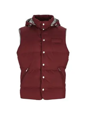 Brunello Cucinelli Hooded Down Vest - Multicolor