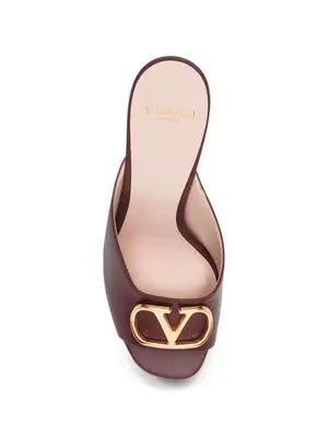 Valentino Garavani Vlogo Signature Leather Mules - Multicolor