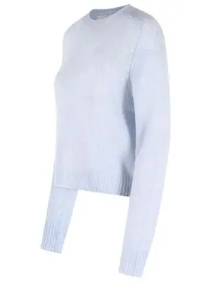 LISA YANG Solene Sweater In Light Cotton And Cashmere - Blue