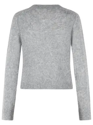 LISA YANG Solene Grey Cotton And Cashmere Sweater - Gray