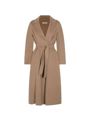 Max Mara Belted Long Coat - Multicolor
