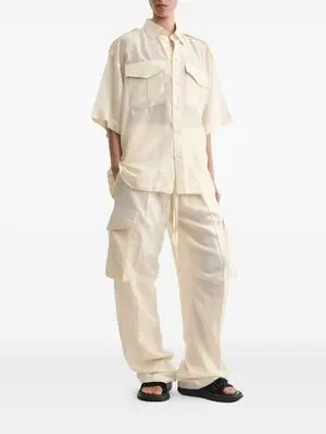 Phoebe Philo Silk Cargo Trousers