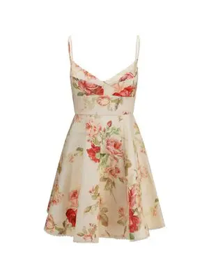 Zimmermann Roselight Linen Mini Dress - Multicolor