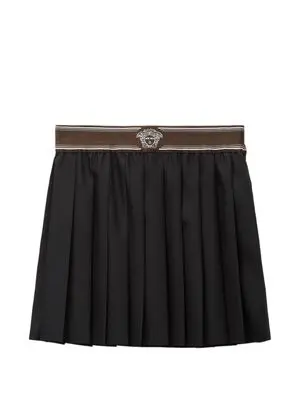 Versace Pleated Wool Skirt