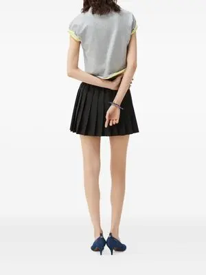 Versace Pleated Wool Skirt