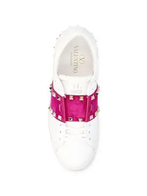 Valentino Garavani Rockstud Untitled Leather Sneakers - Multicolor