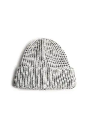 C.P. COMPANY Wool Beanie With Goggles Applique - Gray