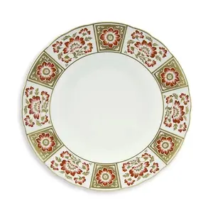 ROYAL CROWN DERBY Panel Dinner Plate - Red