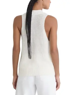 REISS Robin Linen V Neck Sweater Vest