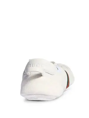Gucci White Suede And Leather Lace-up Flex Sneakers - Multicolor