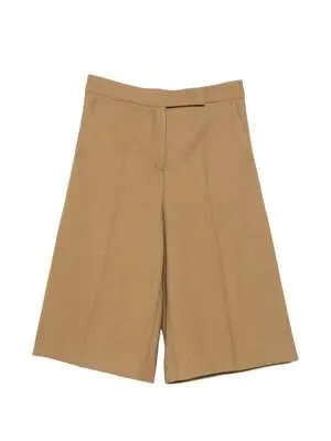 Max Mara Tailored Wide-leg Cropped Trousers - Multicolor
