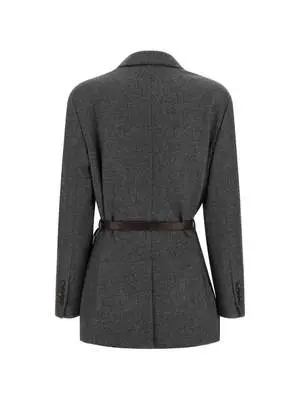 Brunello Cucinelli Belted Jacket - Multicolor