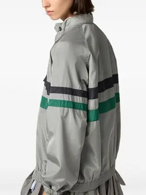 Miu Miu Tech Silk Blouson Jacket - Multicolor
