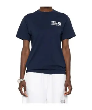 SPORTY  RICH Sporty & Rich "racquet Club" Printed T-shirt