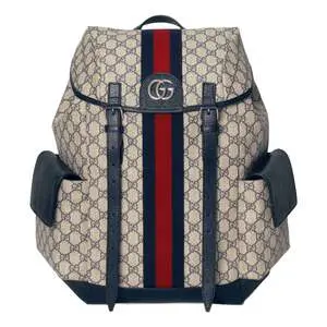 Gucci Ophidia Gg Medium Backpack - Beige/blue