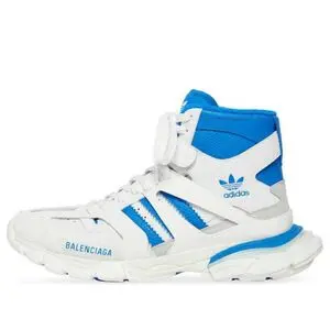 Balenciaga X Adidas Originals Track Forum High-top Sneakers - White/blue