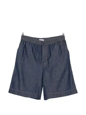 Loewe Anagram Denim Shorts - Multicolor