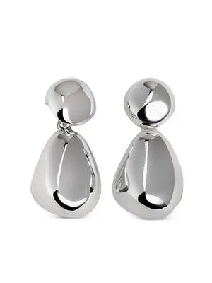 Phoebe Philo Pebble Silver Earrings - Multicolor