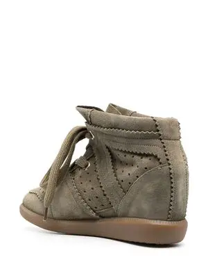 Isabel Marant Étoile Bobby Suede Leather Sneakers - Multicolor