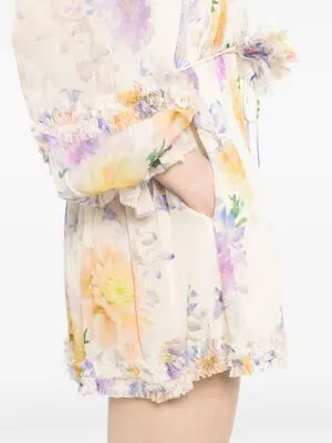 Zimmermann Luna Ruffled Playsuit - Multicolor