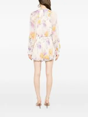 Zimmermann Luna Ruffled Playsuit - Multicolor