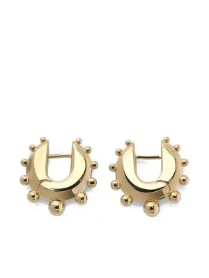 Phoebe Philo Beaded Hoop Small Earrings - Multicolor