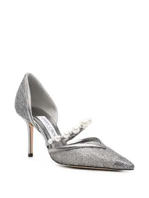 JIMMY CHOO Aurelie Glittered Pumps - Multicolor