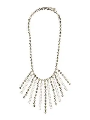 Alessandra Rich Crystal Fringe Necklace
