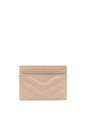 Saint Laurent Cassandre Leather Card Case