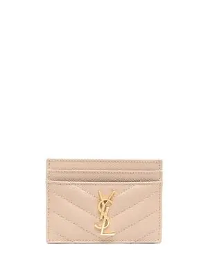 Saint Laurent Cassandre Leather Card Case